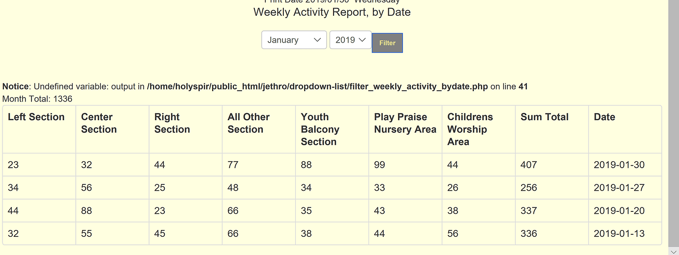 Sum row totals on Sum_Total column - Beginners - Learning PHP - PHPHelp