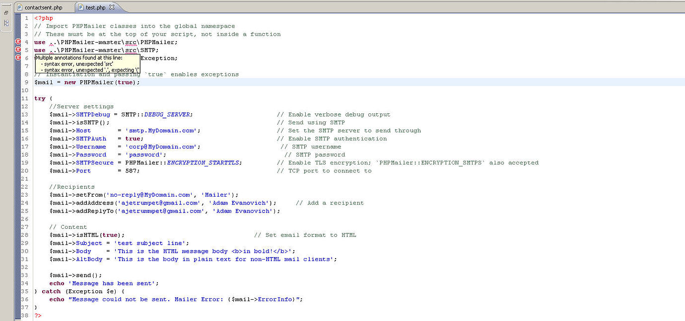 Setting SMTP in php.ini to make mail() function work - General PHP Help ...