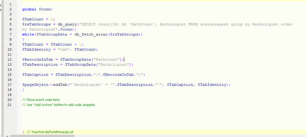 Dynamic tabs in phprunner - General PHP Help - PHPHelp
