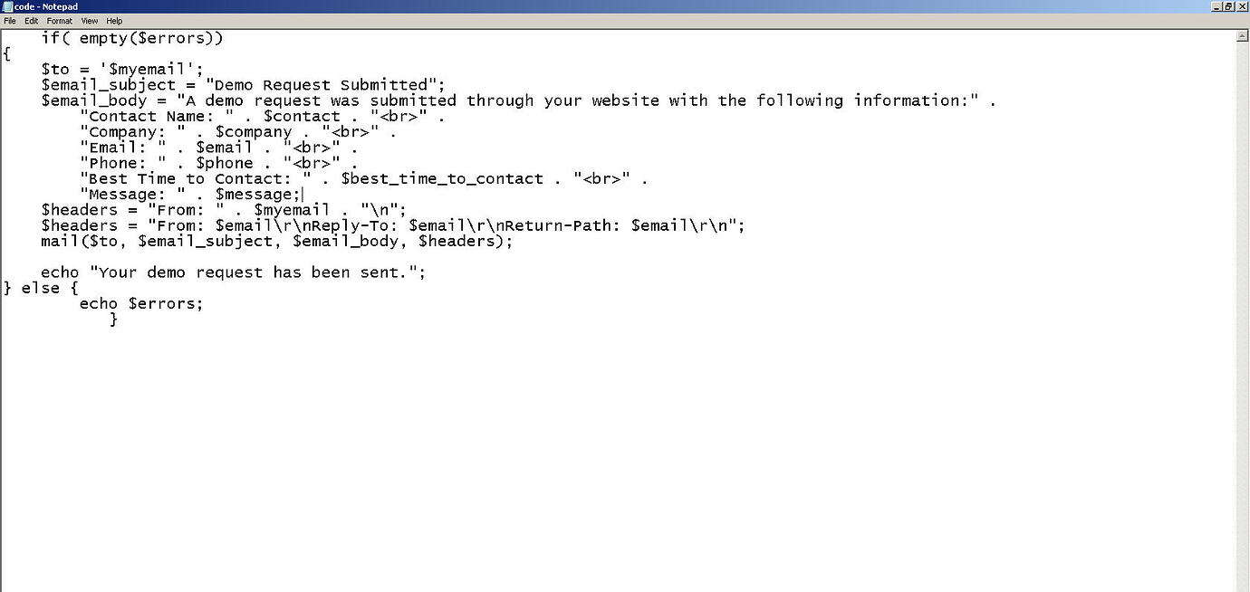 Setting Smtp In I To Make Mail Function Work General Php Help Phphelp