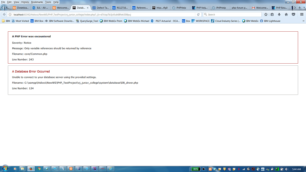 My SQL database configuration error - MySQL database - PHPHelp